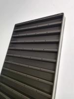 China 14 Rows 720x400x36.5mm Aluminum Baguette Baking Tray 1.0mm Nonstick PTFE for sale