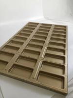 China PTFE Coated Industrial Baking Pan 920x600x33.5mm 0.8mm Thickness Gold Cookie Sheet for sale