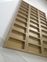 China PTFE Coated Industrial Baking Pan 920x600x33.5mm 0.8mm Thickness Gold Cookie Sheet for sale