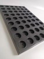 China Silicone Coated 54 Cup Muffin Cake Baking Tray 600x400mm Al Steel Nonstick for sale