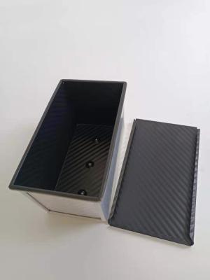China 450g Corrugated Aluminum Loaf Pan 196x106x110mm Non Toxic Non Stick Bread Baking Pan for sale