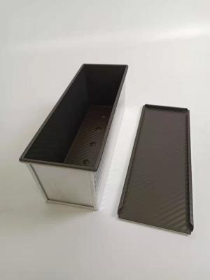 China Extra Long Non Stick Loaf Pan 325x106x122mm 1.0mm Aluminized Alloy with Reinforced Wire Support for sale
