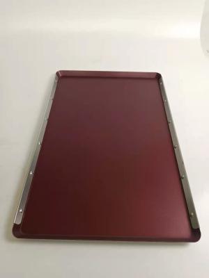 China 600x400x20mm 1.5mm Aluminum Sheet Pan Non Stick PTFE Baking Tray for sale