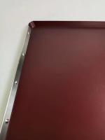 China 600x400x20mm 1.5mm Aluminum Sheet Pan Non Stick PTFE Baking Tray for sale
