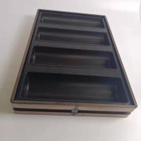 China 1.0mm thickness PTFE 4 Strapped Commercial  Extra Long Loaf Pan for sale