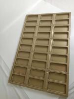China Gloden Color PTFE Coating  Rectangle Hot Dog Bread Mold 30 Cavity for sale