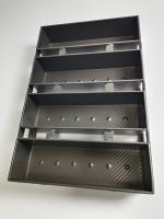 China PTFE Nonstick Aluminum Alloy 4 Strapped Bread Loaf Pan Set 590x393x93mm for sale
