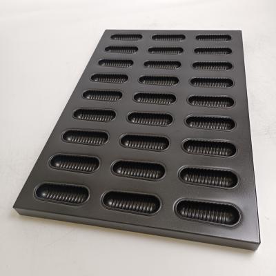 China Nonstick 27 Cups Cake Mould Pan 600x400x30mm 1.0mm Al-Steel Silicon Coating for sale