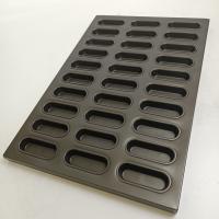 China Aluminum Steel Non Stick Bun Tray 30 Cavity 600x400mm PTFE Coating for sale