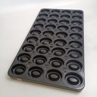 China 36 Cavity Aluminum Steel Oval Donut Cake Baking Tray 720x400x30mm Nonstick PTFE for sale
