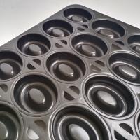 China 36 Cavity Aluminum Steel Oval Donut Cake Baking Tray 720x400x30mm Nonstick PTFE for sale