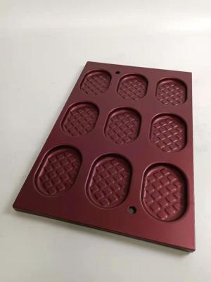 China 9 Cavity PTFE Nonstick Waffle Baking Tray Pan 0.8mm Al Steel 594x394mm for sale