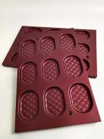 China 9 Cavity PTFE Nonstick Waffle Baking Tray Pan 0.8mm Al Steel 594x394mm for sale