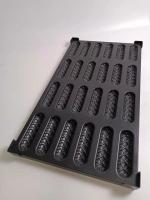 China 24 Cavity PTFE Non-Stick Oval Waffle Hot Dog Mold Pan 725x405mm for sale