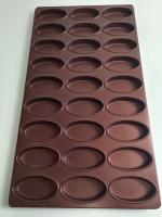China 27 Cavities Oval Muffin Pan 720x400x30mm Durit PTFE Non-Stick Coating 1.0mm Al-Steel for sale