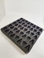 China 40 Links Non Stick Silicone  Triangle Shaped Cake Baking Trays Mold for sale