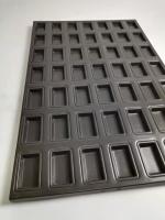 China 49 Cup Rectangle Muffin Pan Cake Baking Tray 600x400x17mm Aluminum Steel for sale