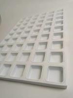 China 54 Cups Square Aluminum Bun Baking Pan Non Stick Silicone Coating 600x400x26mm for sale