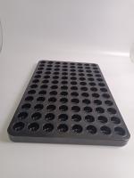 China 96 Cups Pudding Non-Stick Silicone Baking Pan 600x400x40mm 1.0mm Al-Steel for sale