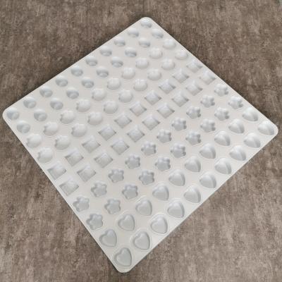 China Silicone Coated 800x800x41mm 100 Cavity Cake Baking Tray Dishwasher Safe Aluminum Steel for sale
