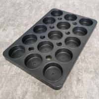 China 15 Cavity 1.0mm PTFE Nonstick Steel Cake Pan 600x400mm Commercial Baking Tray for sale