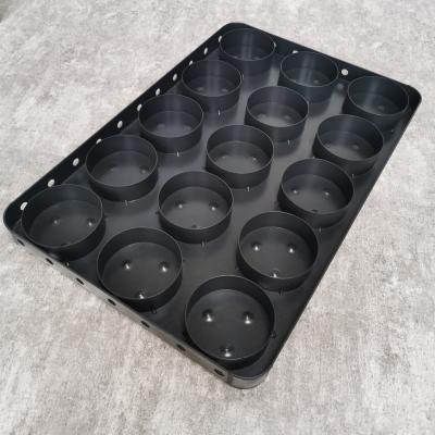 China PTFE Coated 1.2mm Aluminized Steel Bagel Baking Pan 590x390mm Full Welded for sale