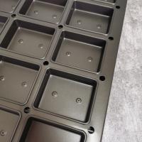 China 18 Cavity Rectangle Bread Pan 590x390x30mm PTFE Nonstick Baking Tray 1.0mm Al Steel for sale