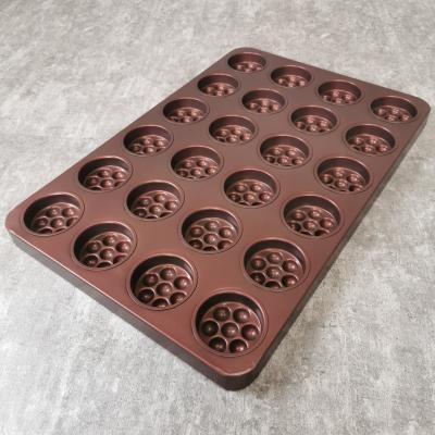 China 24 Cavity 1.0mm Puff Pastry Baking Tray 600x400mm PTFE Non-Stick for sale
