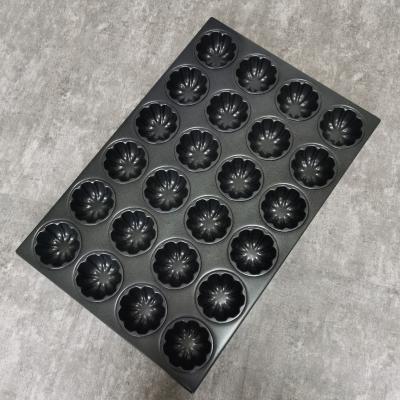 China 24 Cavity Cupcake Baking Tray 1.0mm Aluminum Non Stick 600x400mm for sale
