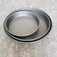 China Non Stick 11 Inch 280x272x25mm Aluminum Alloy Pizza Baking Tray for Commercial Use for sale