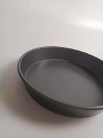 China Aluminum 9 Inch 229x203x18mm Nonstick Pizza Baking Tray Hard Anodized for sale