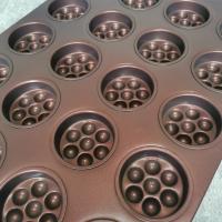 China 24 Cavity Non Stick Baking Pan 1.0mm Aluminum Steel Cake Pan 600x400x30mm for sale