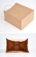 China Kraft Paper Tote Bag For Storage Baking Gift Bags for sale