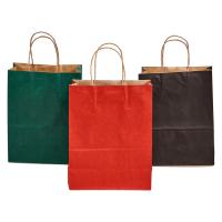 China Handbag Colored Kraft Paper Hand-held Gift Bag Packaging Bag for sale