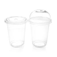 China Plastic Cup Beverage Juice Cup With Lid Leak Proof Packaging Cold Drink Cup for sale