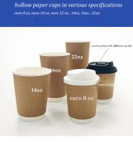 China Hollow Cup Insulated And Thickened Double-layer Hot Drink Paper Cups for sale