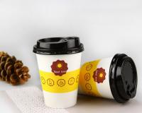 China PLA Degradable And Environmentally Friendly Paper Coffee Cups for sale