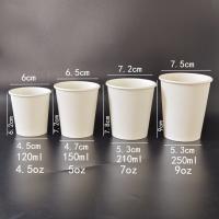 China Single Layer And Double-layer PLA Biodegradable Hot Drink Coffee Paper Cup for sale