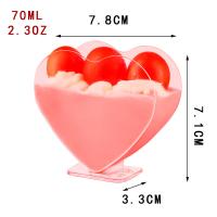China Mini Dessert Cup Transparent Plastic Ice Cream Yogurt Goblet Cake Cups for sale