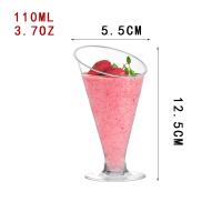 China PS Disposable Plastic Mousse Cup Mini Dessert & Ice Cream &Jelly Pudding Cups 110ml for sale
