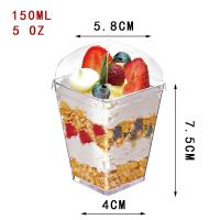 China PS Disposable Plastic Jelly Pudding Cups 5OZ for sale