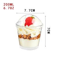China Hot Sale Disposable Ice Cream Dessert Cups with Lid for sale