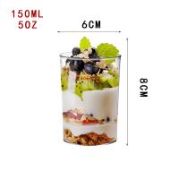 China Plastic Disposable Plastic PS Clear Yogurt Pudding Container Cup for sale