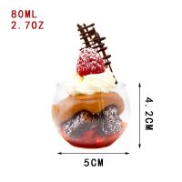 China Plastic Disposable Plastic PS Clear Yogurt Pudding Container Cup for sale