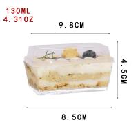 China 130ml Disposable Dessert Pudding Cup with Lid for sale