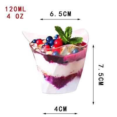 China Disposable Dessert Pudding Cup With Spoon for sale