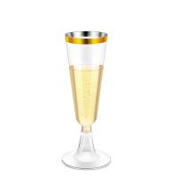 China Transparent Plastic Wedding Wine Glass for sale
