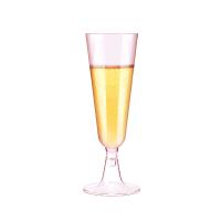 China Clear Wine Glass Plastic Champagne Glass for sale