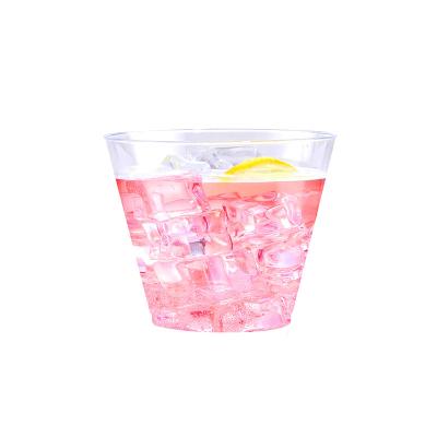 China Plastic Wine Glass Stemless Wine Glass Wholesale High Quality Plastic Champagne Glass for sale