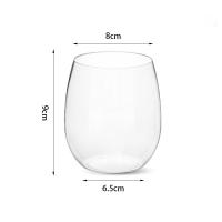 China Gold Rim Unbreakable Stemless Wine Glass Champagne Whisky Cups for sale
